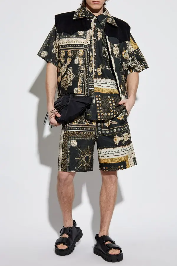 MARANT Patterned Organic Cotton Shorts