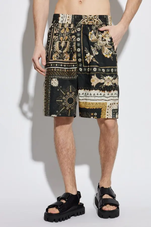 MARANT Patterned Organic Cotton Shorts