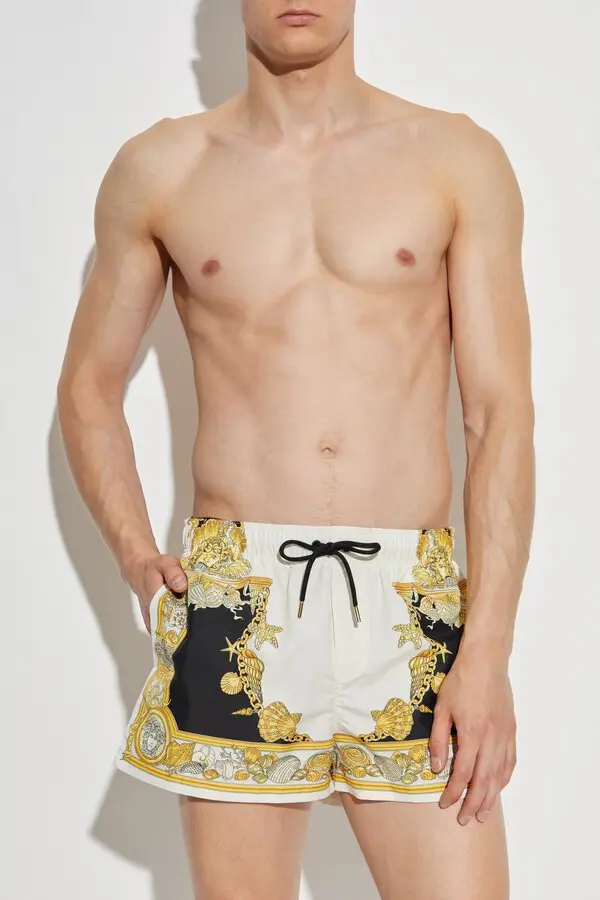 Versace Baroque Print Swim Shorts