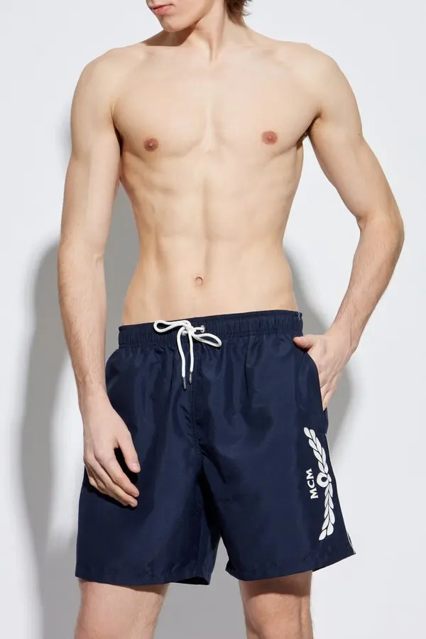 Mcm Logo-print Swim Shorts