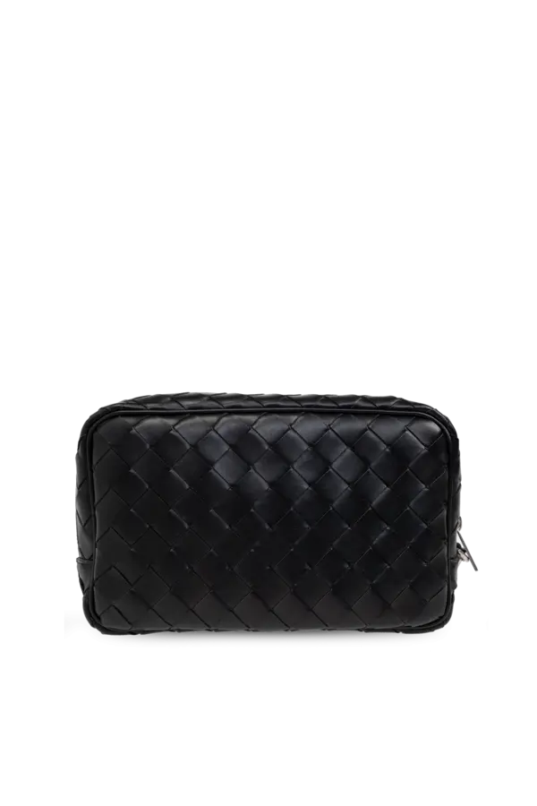 Bottega Veneta Intrecciato Leather Handbag - Black