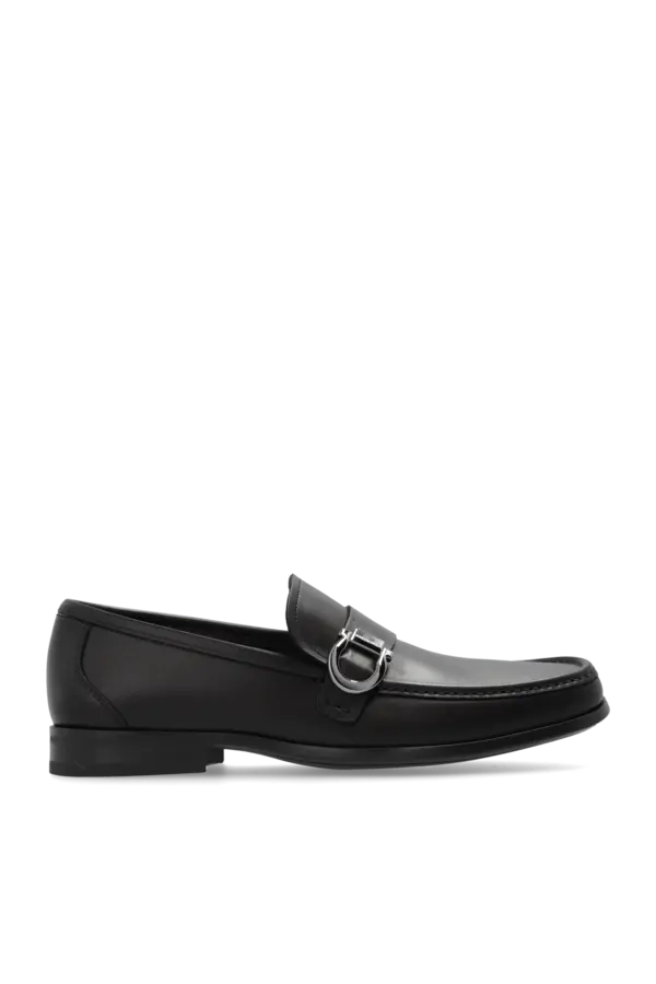 FERRAGAMO Caspian Leather Loafers - Brown