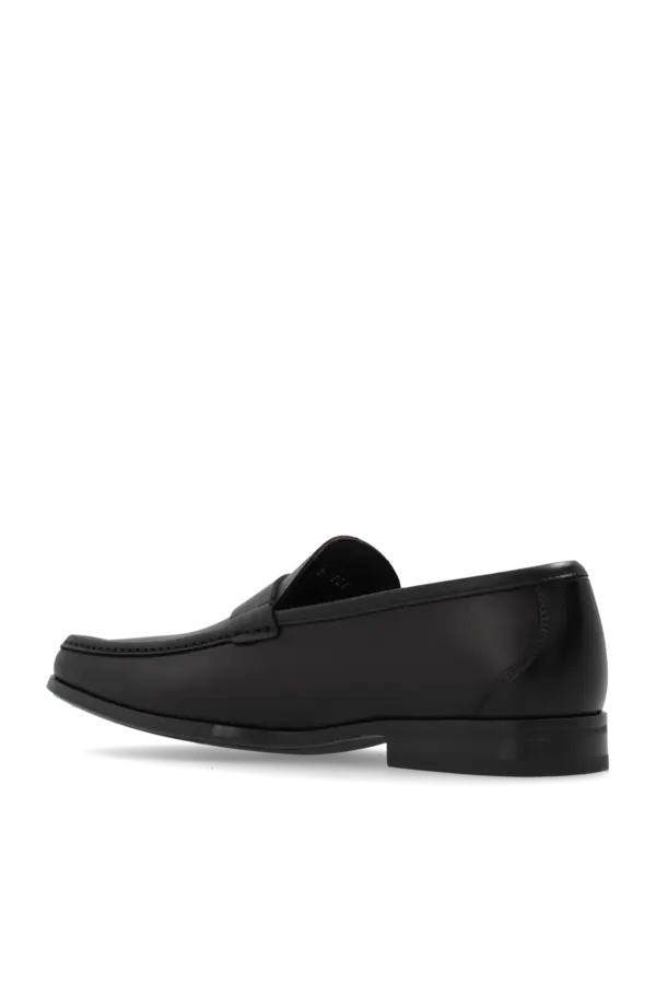 FERRAGAMO Caspian Leather Loafers - Brown