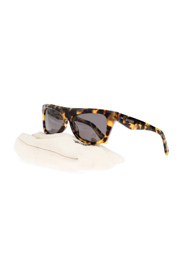 Jacquemus Rectangular Tortoiseshell Sunglasses - Brown