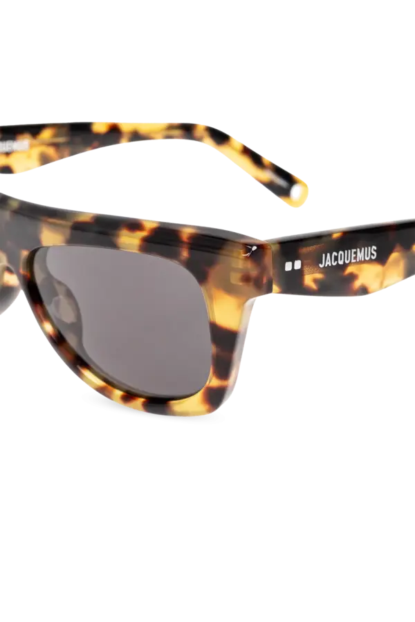 Jacquemus Rectangular Tortoiseshell Sunglasses - Brown