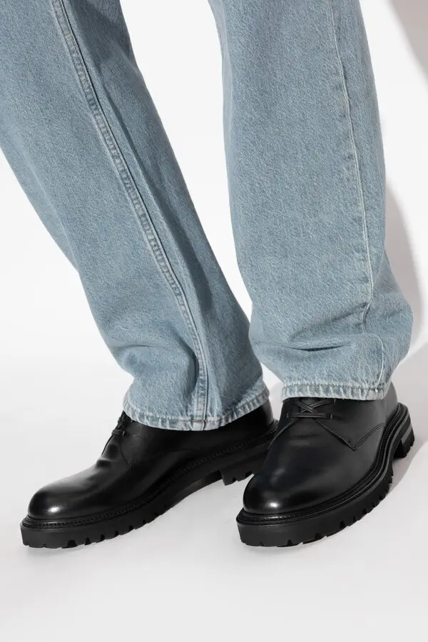 Giorgio Armani Polished Leather Dress Shoes