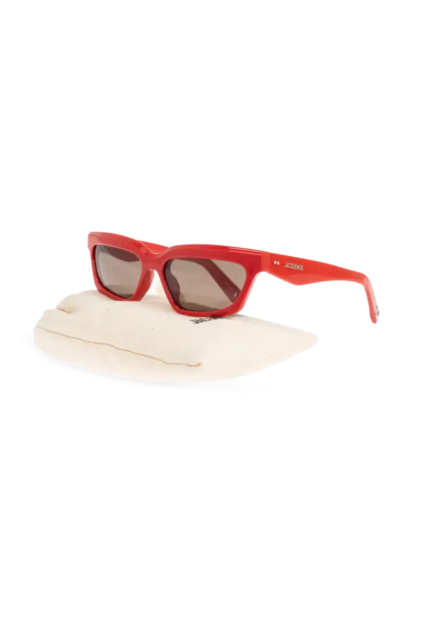 Jacquemus Rectangular Sunglasses - Red