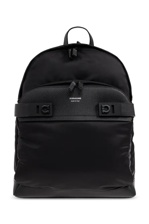 FERRAGAMO Backpack With Logo - Black