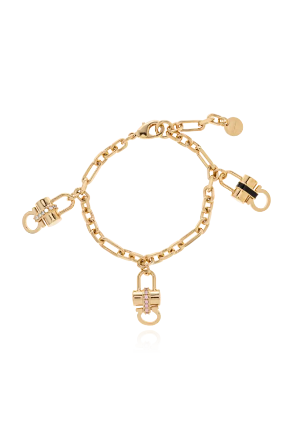 FERRAGAMO Padlock Charm Bracelet - Gold