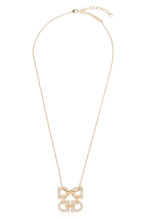 FERRAGAMO Geometric Pendant Necklace