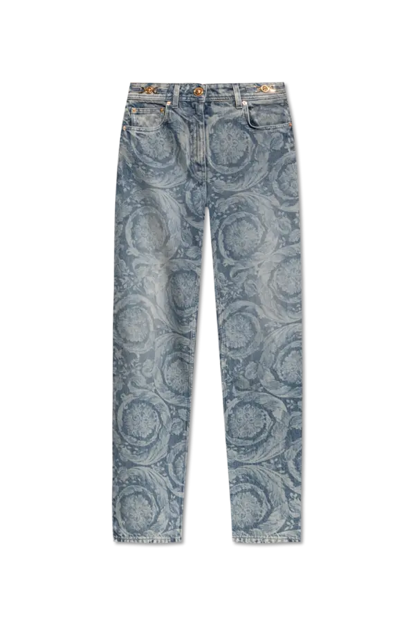 Versace Barocco Pattern Jeans