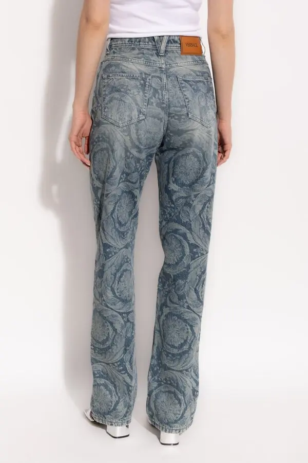 Versace Barocco Pattern Jeans