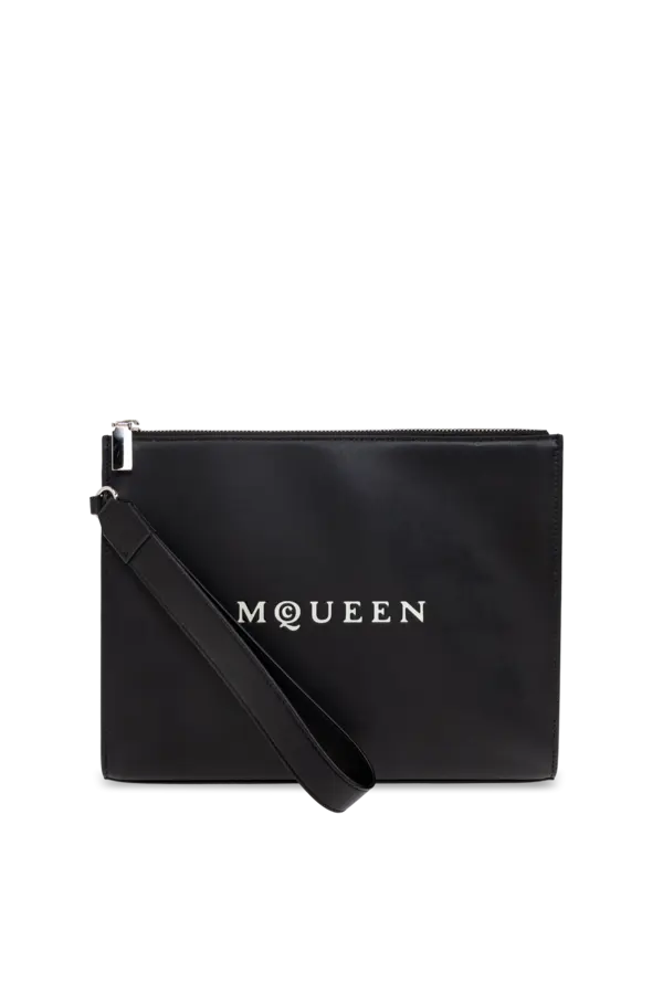 Alexander McQueen Leather Handbag - Black