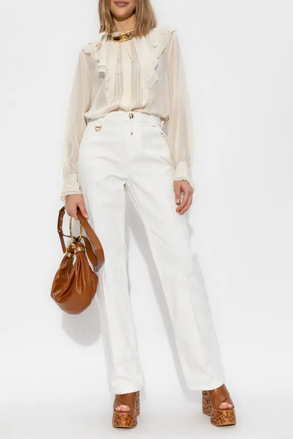 Chloé Straight-leg Cotton Trousers