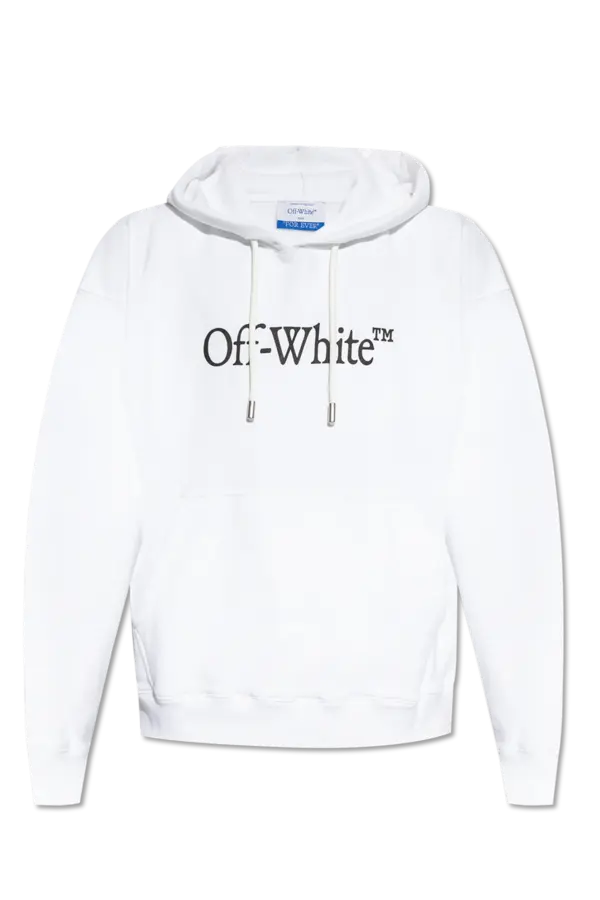Off-White Hooded Sweatshirt - White