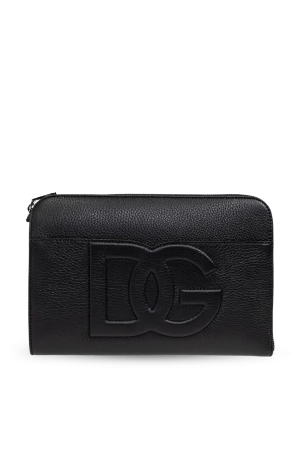 Dolce & Gabbana Grainy Leather Handbag - Black