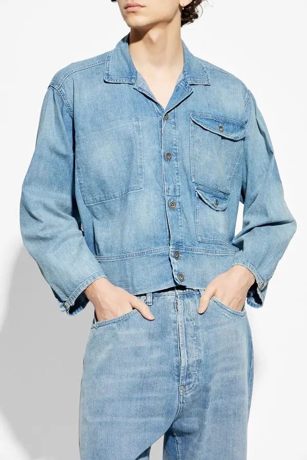 MAISON MARGIELA Light Denim Jacket - Blue
