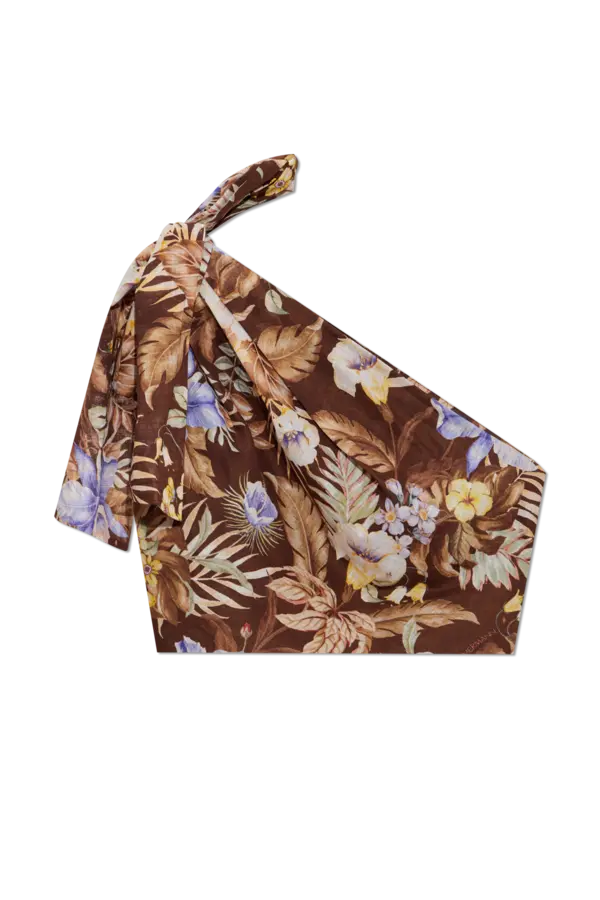 Zimmermann One-shoulder Floral Top
