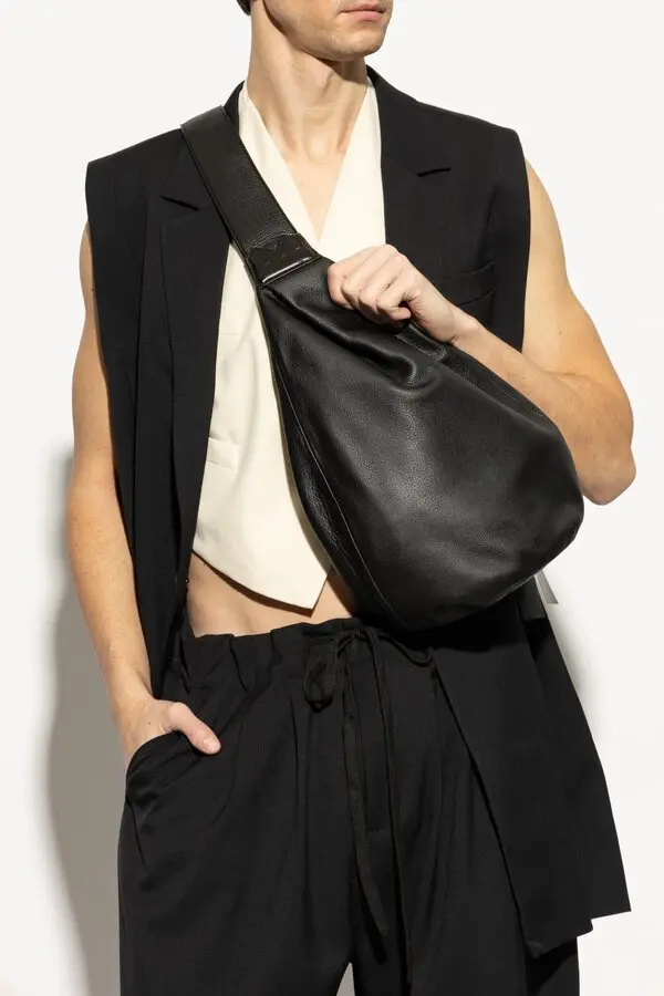 Yohji Yamamoto Single-shoulder Leather Backpack