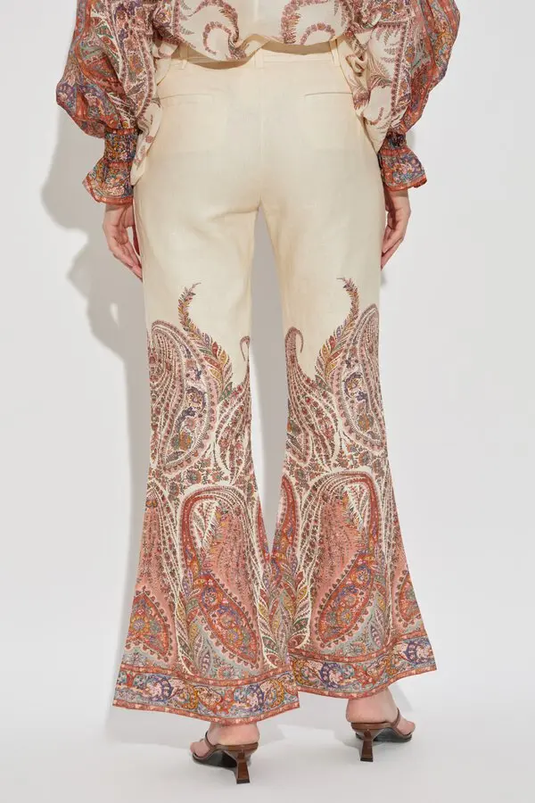 Zimmermann Paisley Printed Wide Leg Trousers