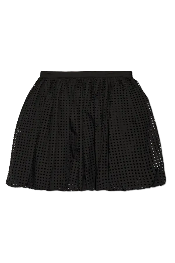 Alaïa Polka Dot Flared Skirt