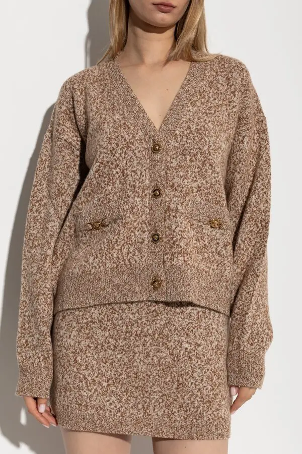 Versace Cardigan With Decorative Appliqués