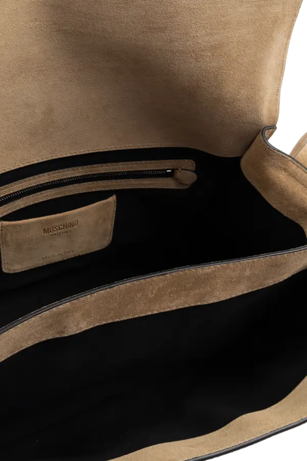 Moschino Suede Shoulder Bag