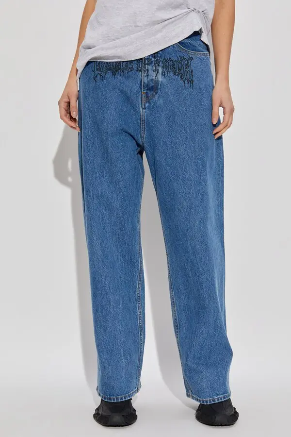 Vetements Logo Jeans