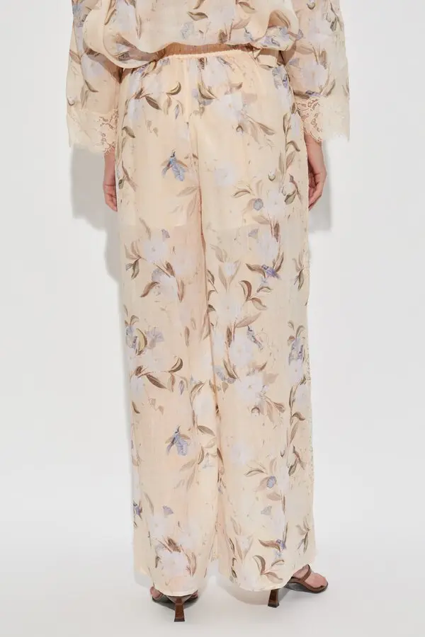 Zimmermann Lace Insert Palazzo Trousers
