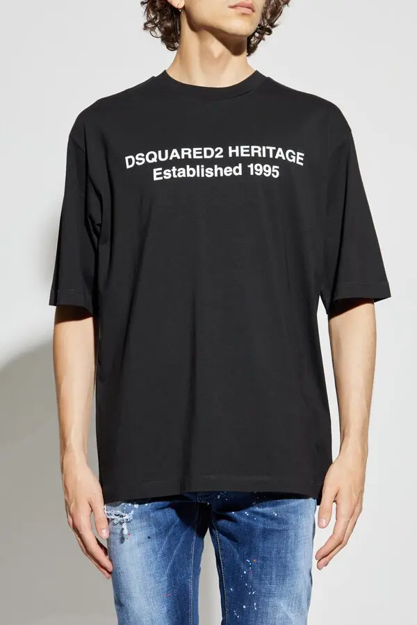 Dsquared2 T-shirt With Print - Black