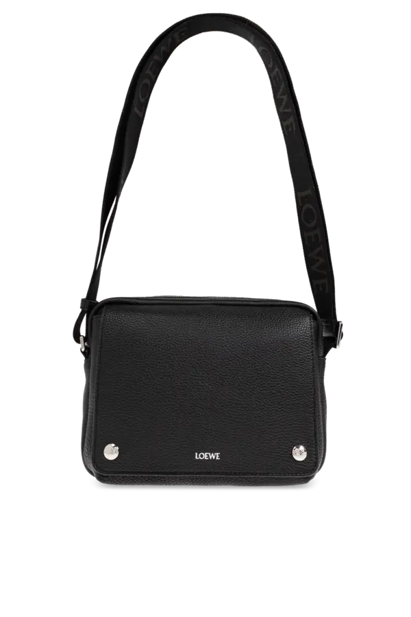 Loewe Pebble Medium Shoulder Bag - Black