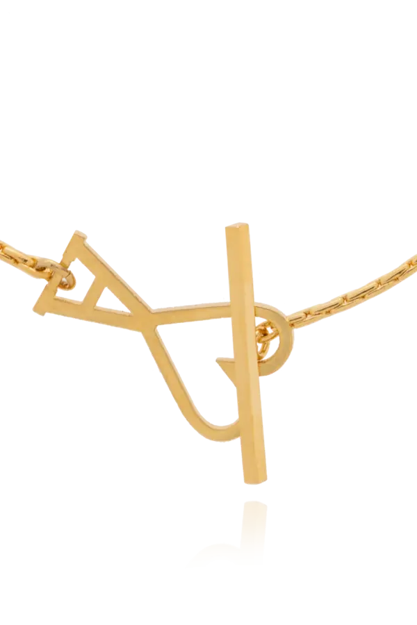 Ami Logo Pendant Bracelet - Gold
