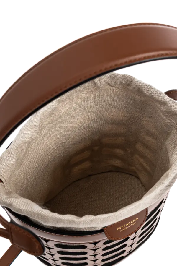 FERRAGAMO Leather Bucket Bag
