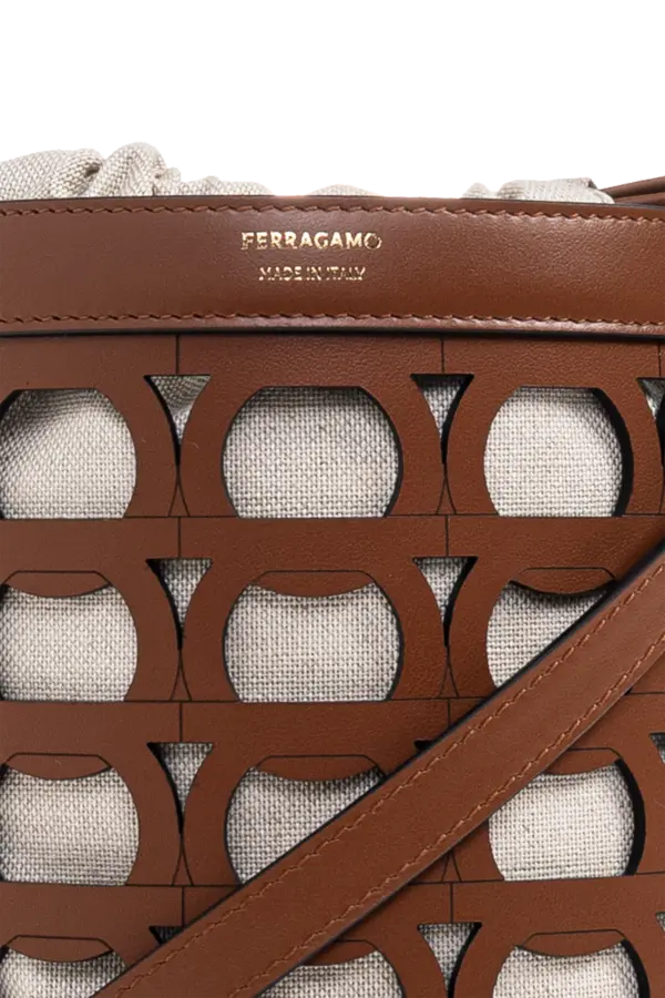 FERRAGAMO Leather Bucket Bag