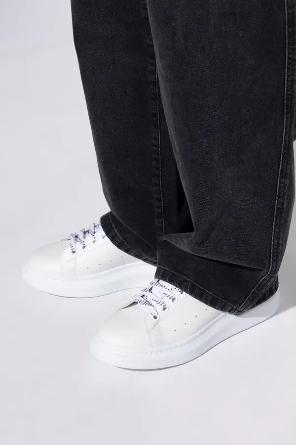 Alexander McQueen Leather Sneakers - White