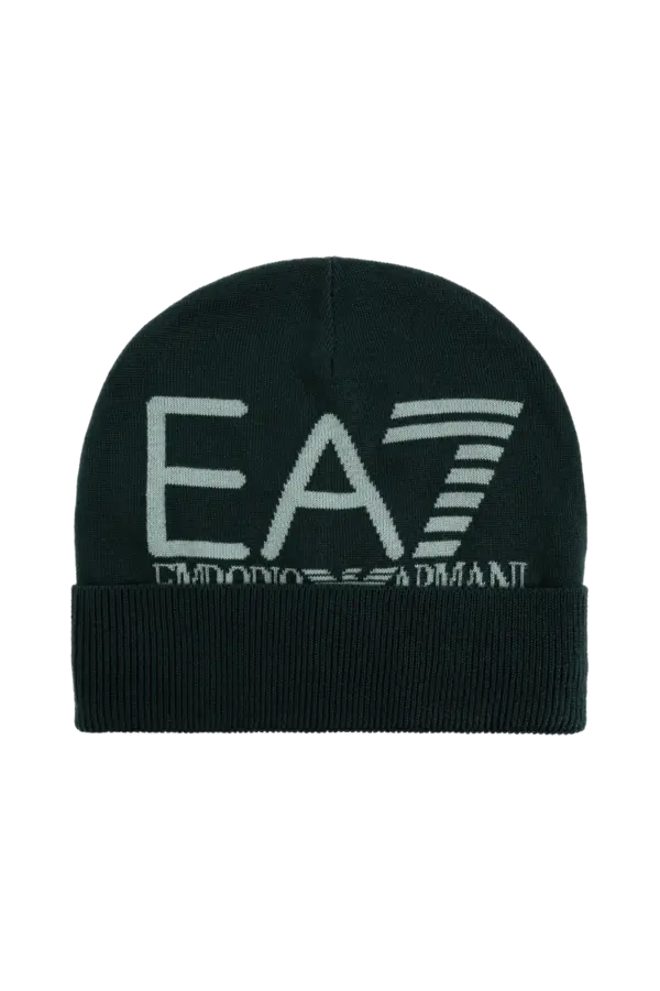 Emporio Armani Logo Beanie - Green