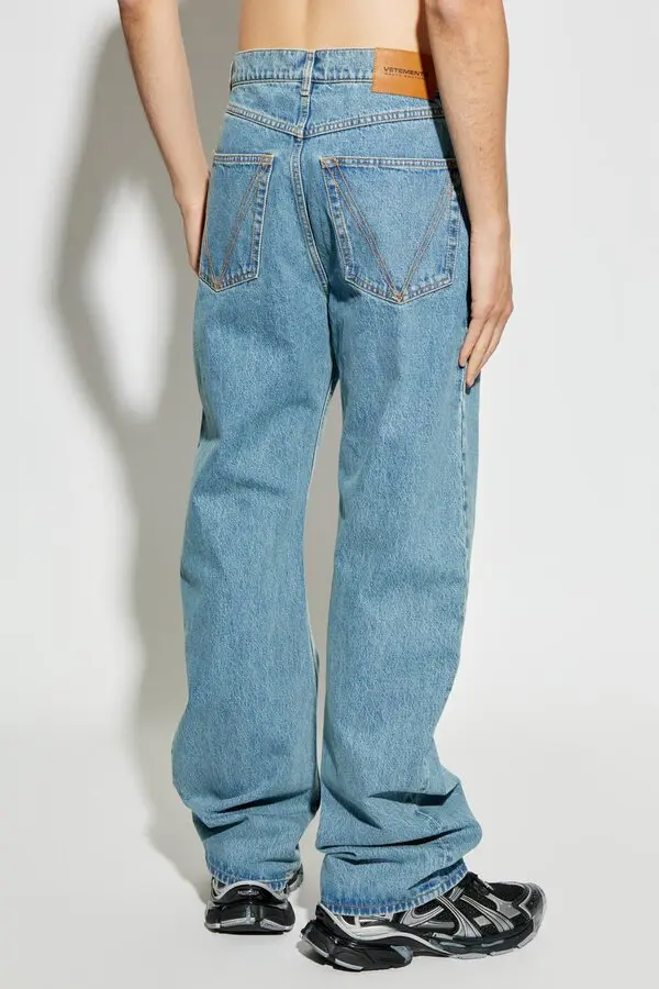 Vetements Logo Jeans - Light Blue