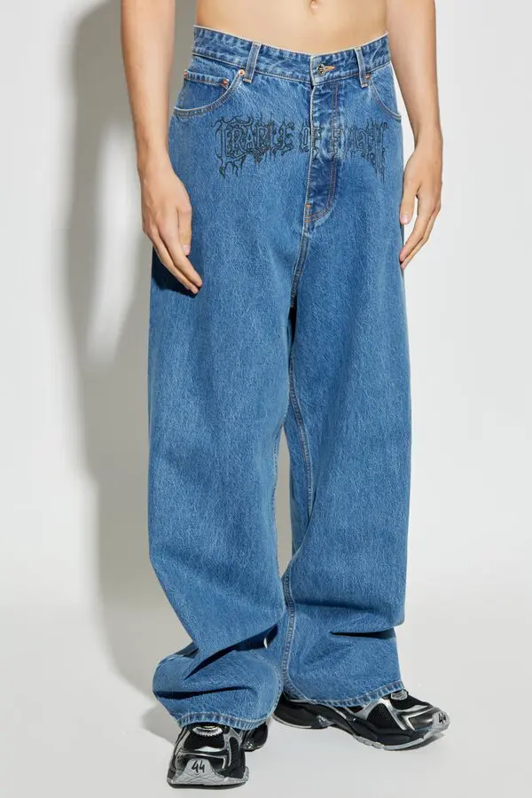 Vetements Logo Jeans