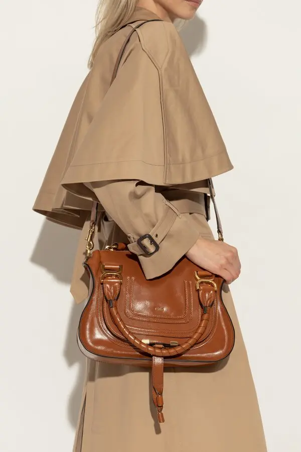 Chloé Marcie Small Shoulder Bag - Brown