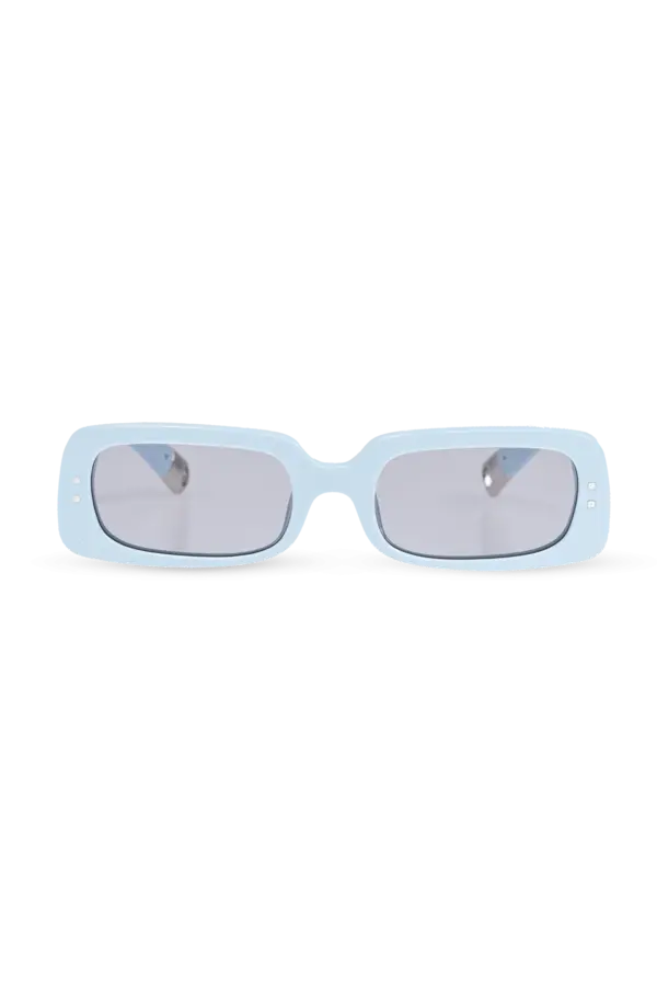 Jacquemus Rectangular Acetate Sunglasses - Blue