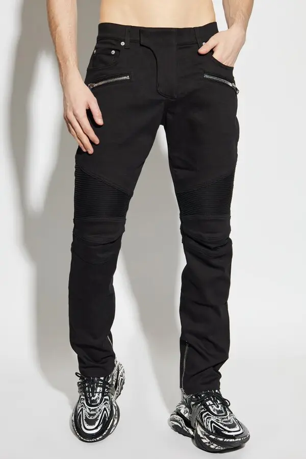 Balmain Jeans With Sewn-in Zippers