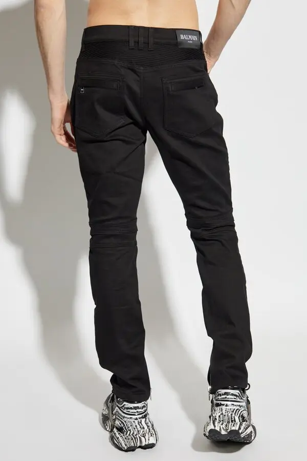 Balmain Jeans With Sewn-in Zippers