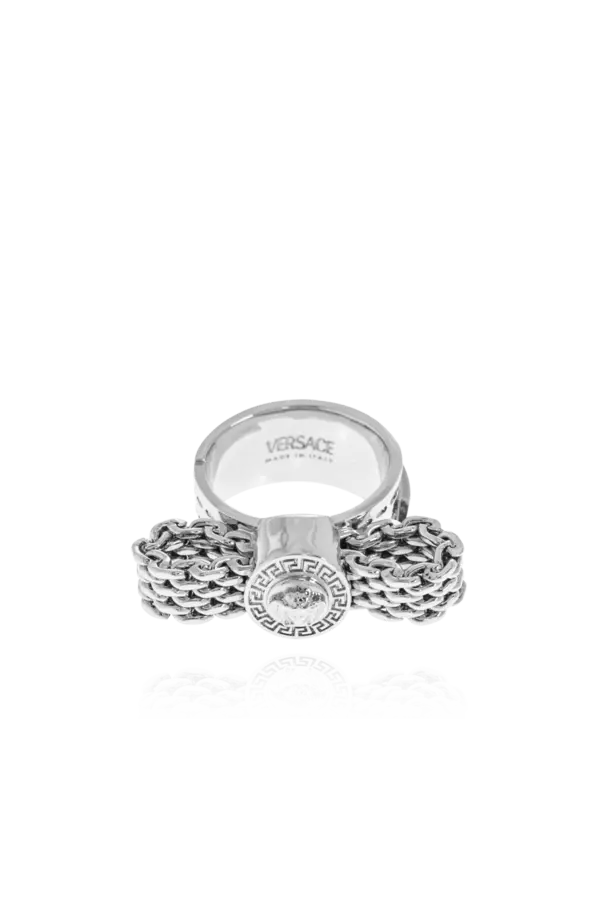 Versace Medusa Head Ring - Silver