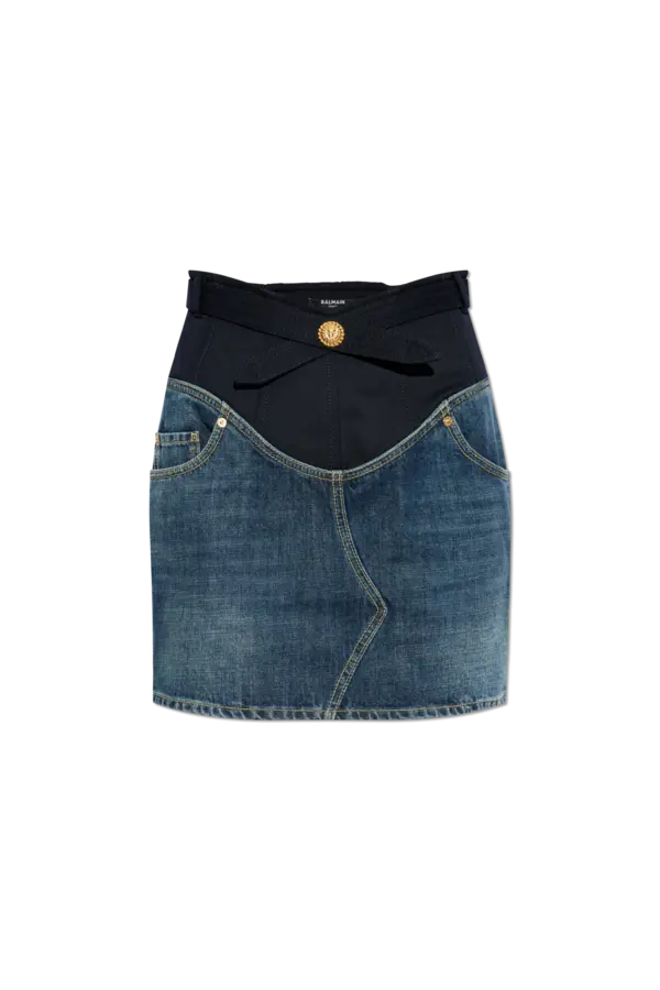 Balmain Denim Skirt