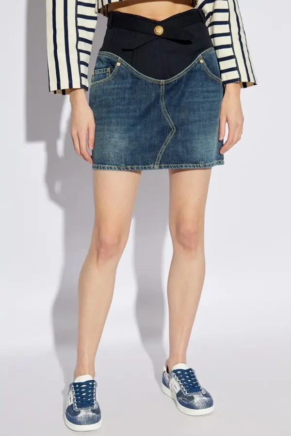 Balmain Denim Skirt
