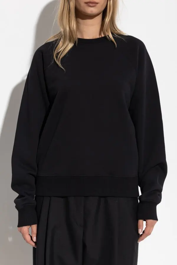 AMI Paris Sweatshirt With Embroidered Logo - Black
