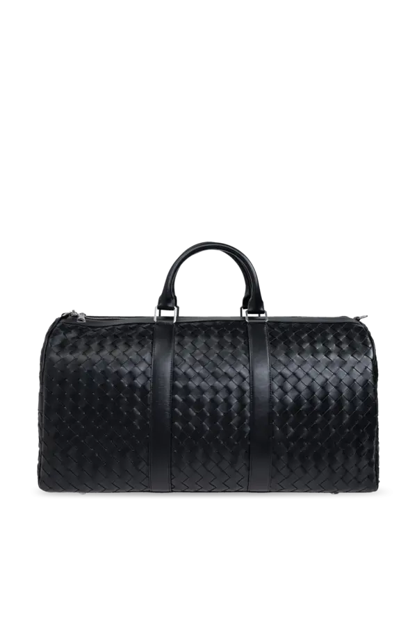 Bottega Veneta Medium Intrecciato Duffle Bag - Black