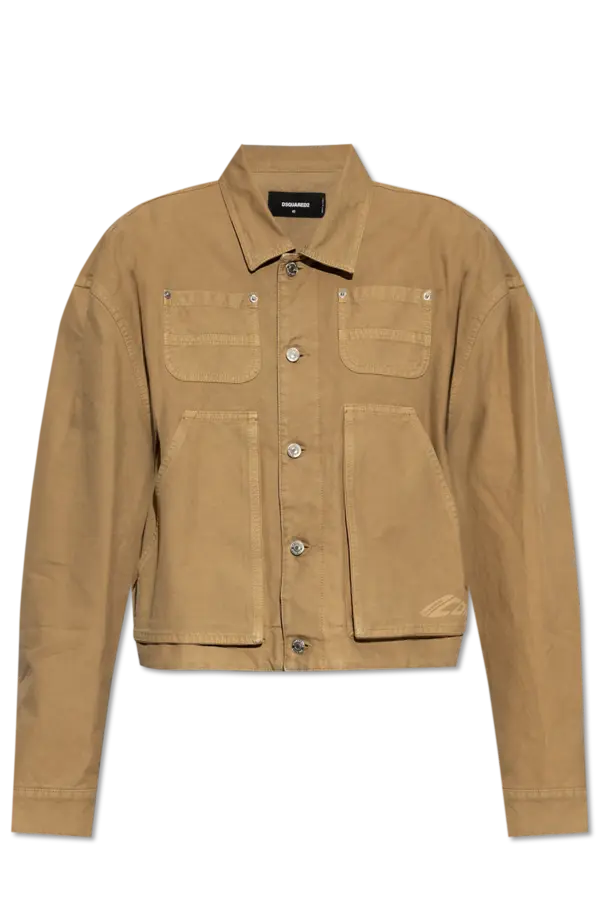 Dsquared2 Cotton Jacket With Pockets