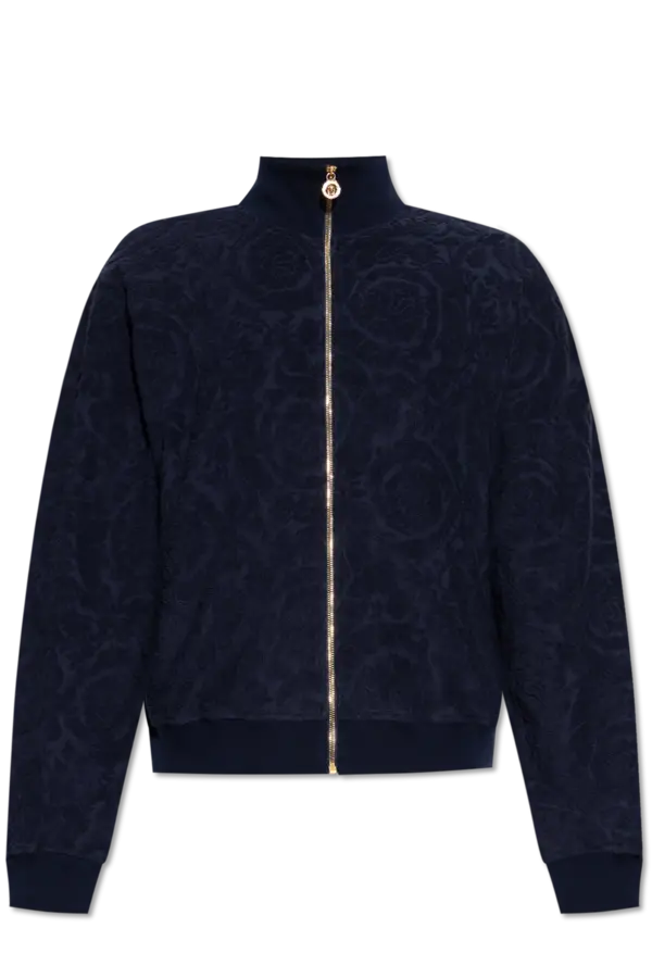 Versace Barocco Jacquard Cotton Sweatshirt