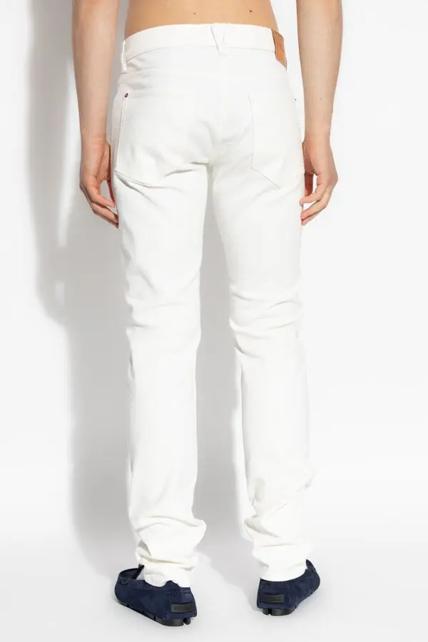 Versace Tapered-leg Jeans With Medusa Motif